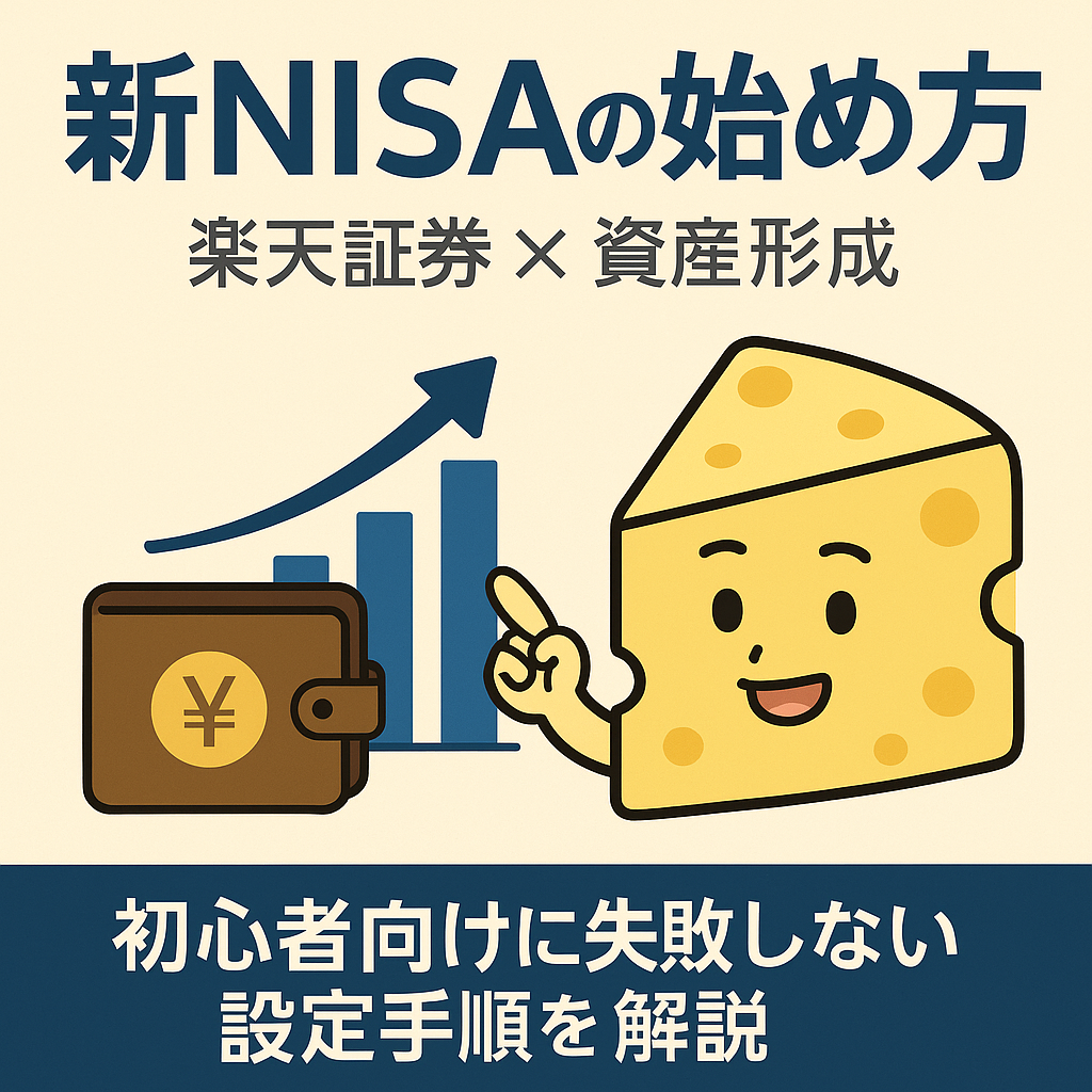 【2026】新NISAの始め方｜楽天証券で口座開設→積立を図解 | ちーずのNISAノート